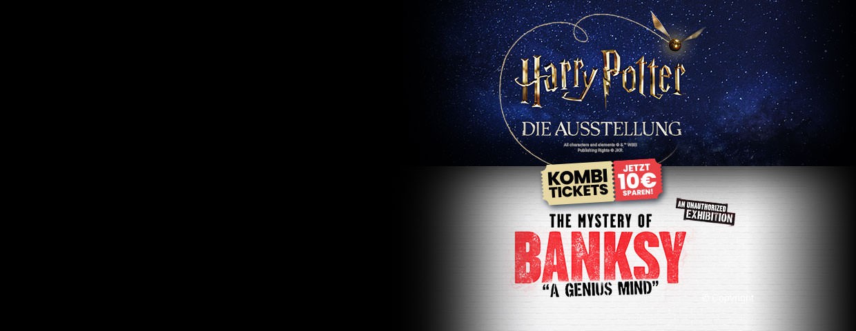 Tickets für Harry Potter™: Die Ausstellung & The Mystery of Banksy in ...