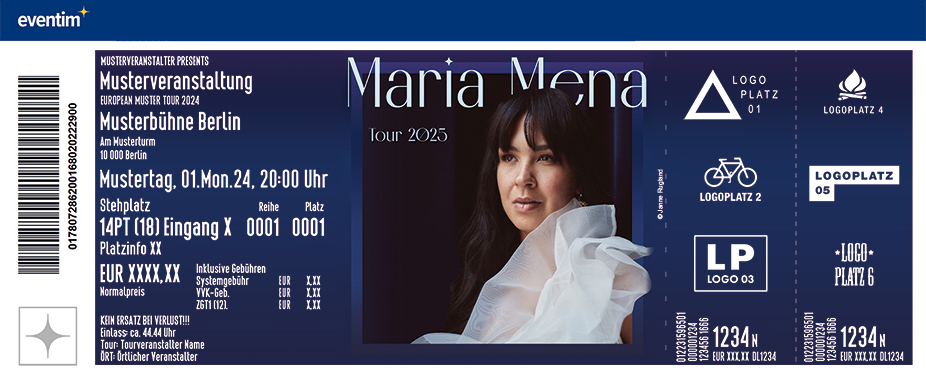 Maria Mena Tickets 2025 - Karten jetzt bei kölnticket.de bestellen!