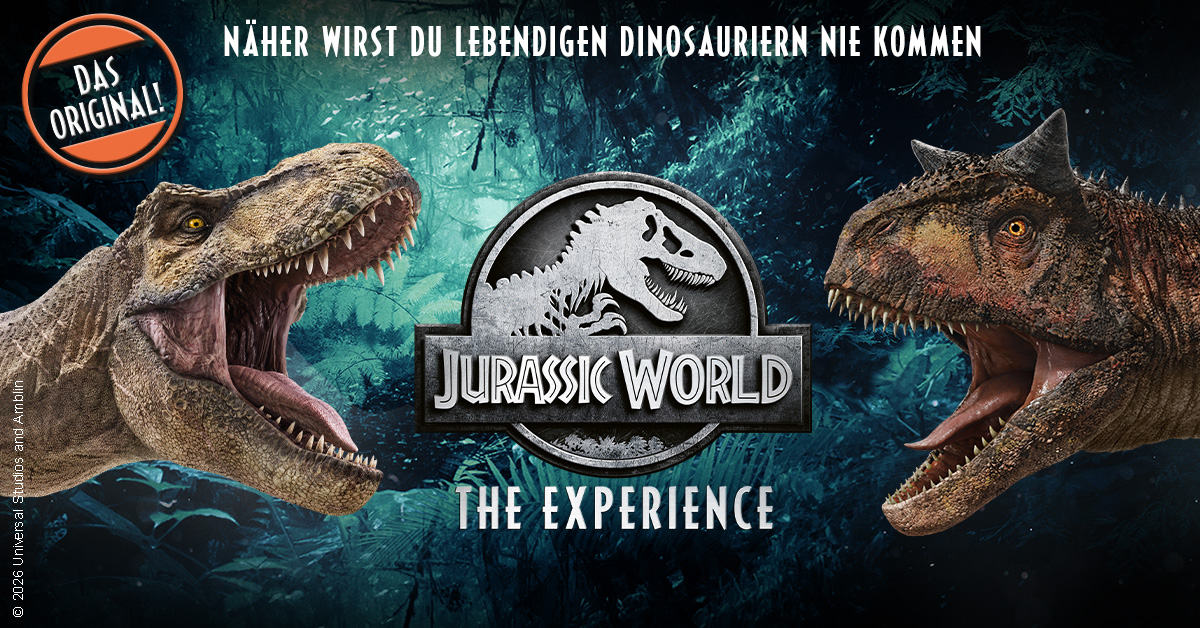Tickets für Jurassic World: The Experience in MÜNCHEN am 09.09.2026 10: ...